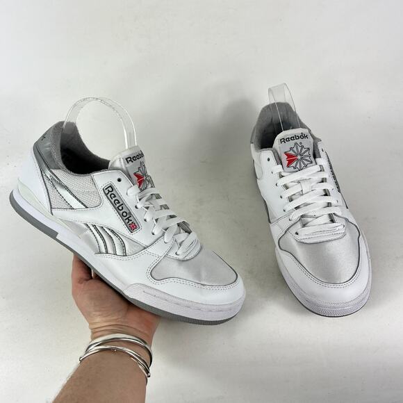 Reebok | Shoes | Reebok Phase Pro Mu Sneaker Mens 9 White Silver ...